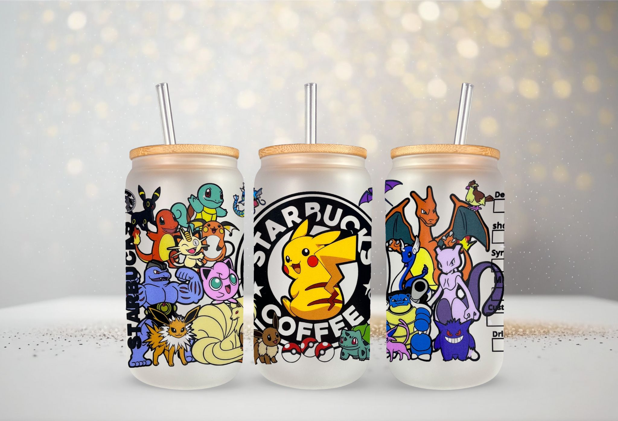 Pokemon Glass Tumbler | This Crafty Ish